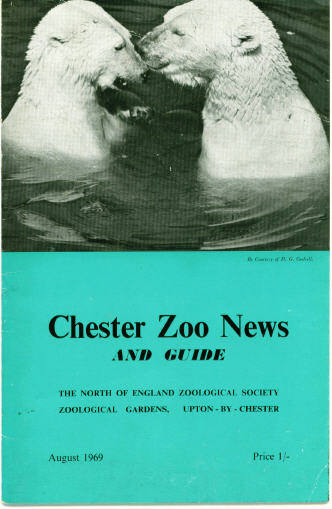 Chester Zoo (news) guide or guidebook for 1969-08.